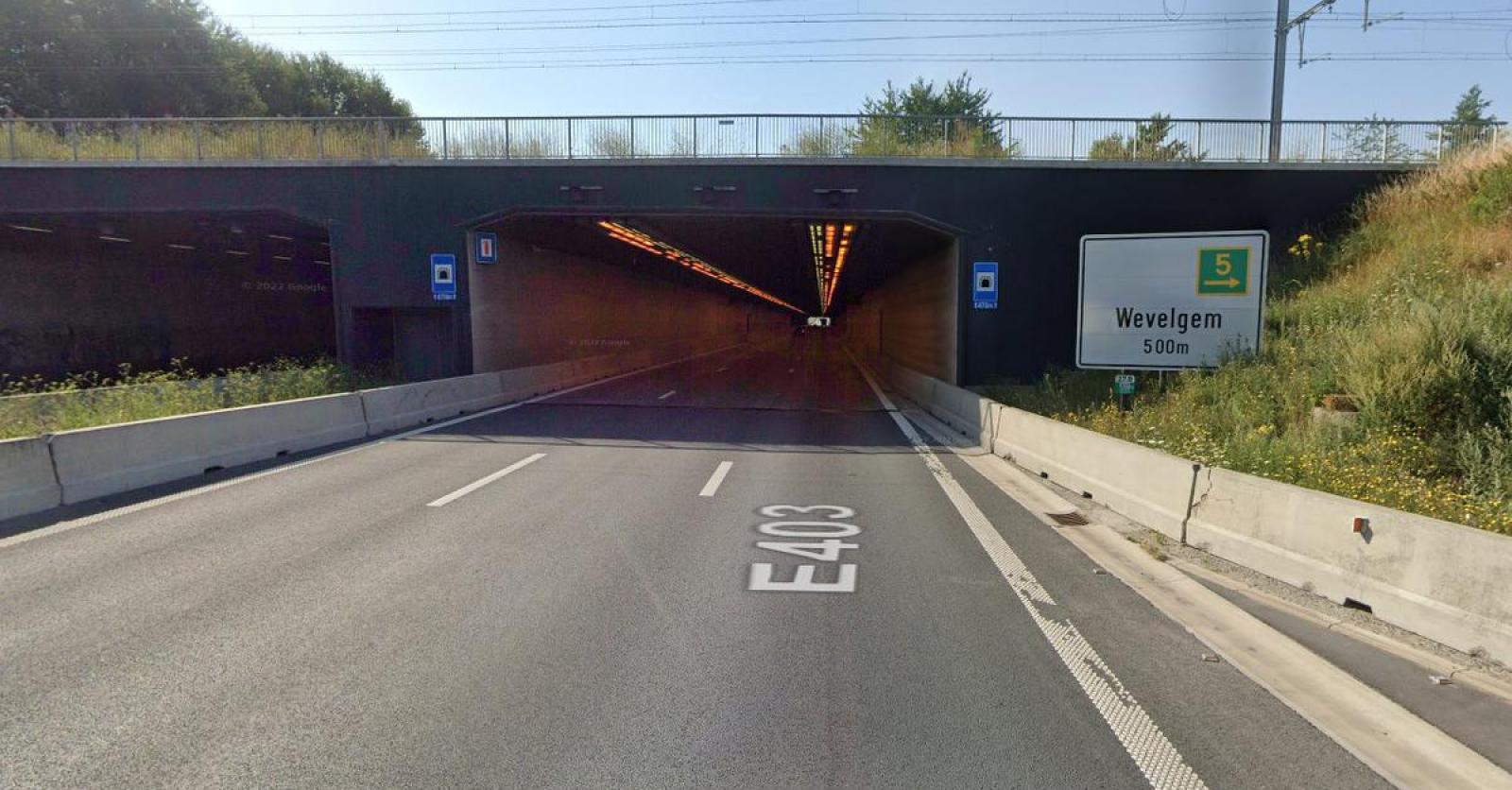 Wevelgemtunnel E403 - Het verkeer