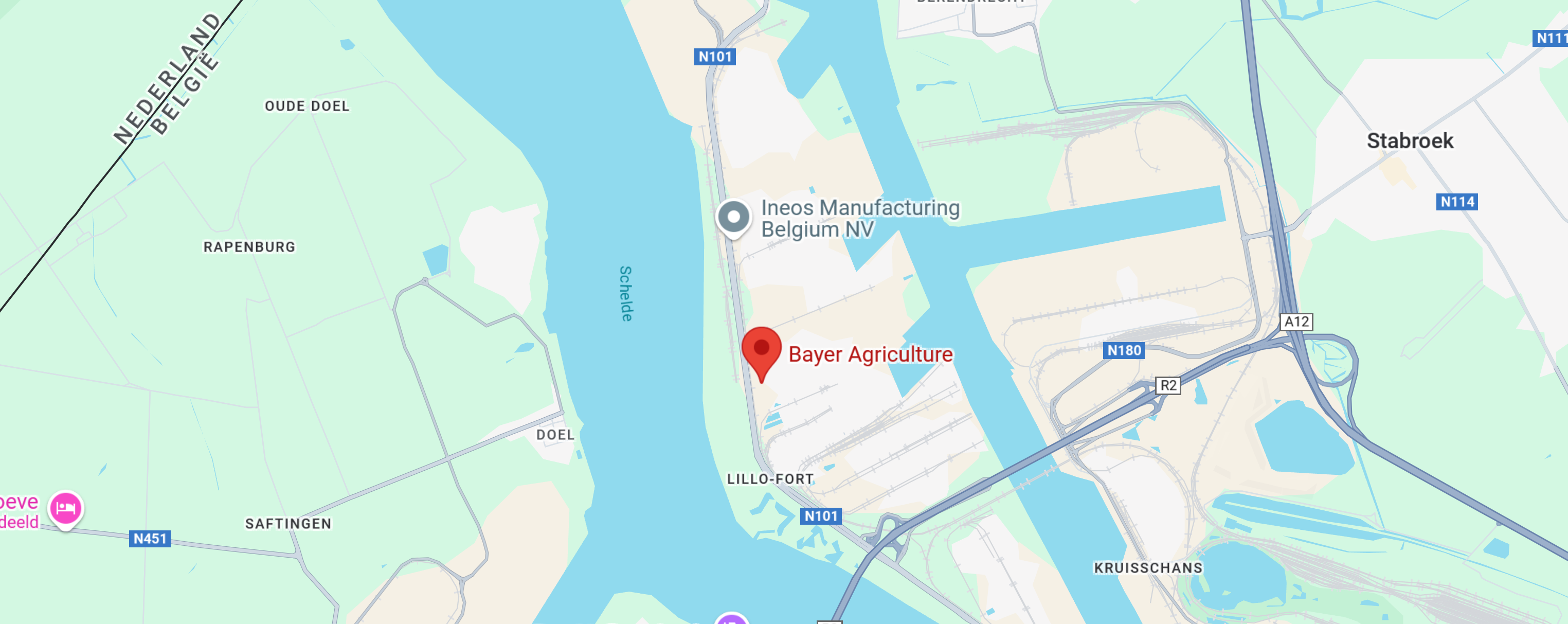 Antwerpen, N101 (Lillo-Ineos) - Het verkeer